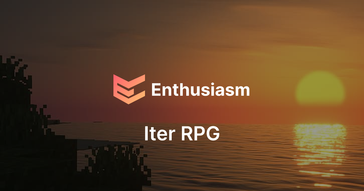 Мод Iter RPG - Enthusiasm - Уникальные сервера Майнкрафт с модами
