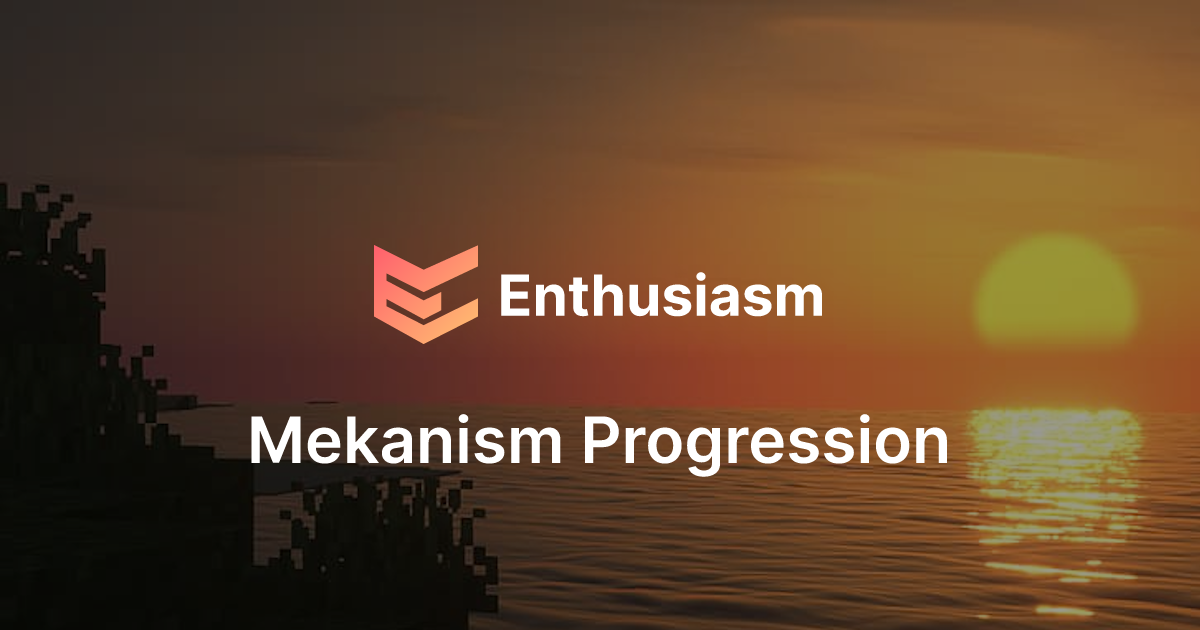 Мод Mekanism Progression - Enthusiasm - Уникальные сервера Майнкрафт с ...