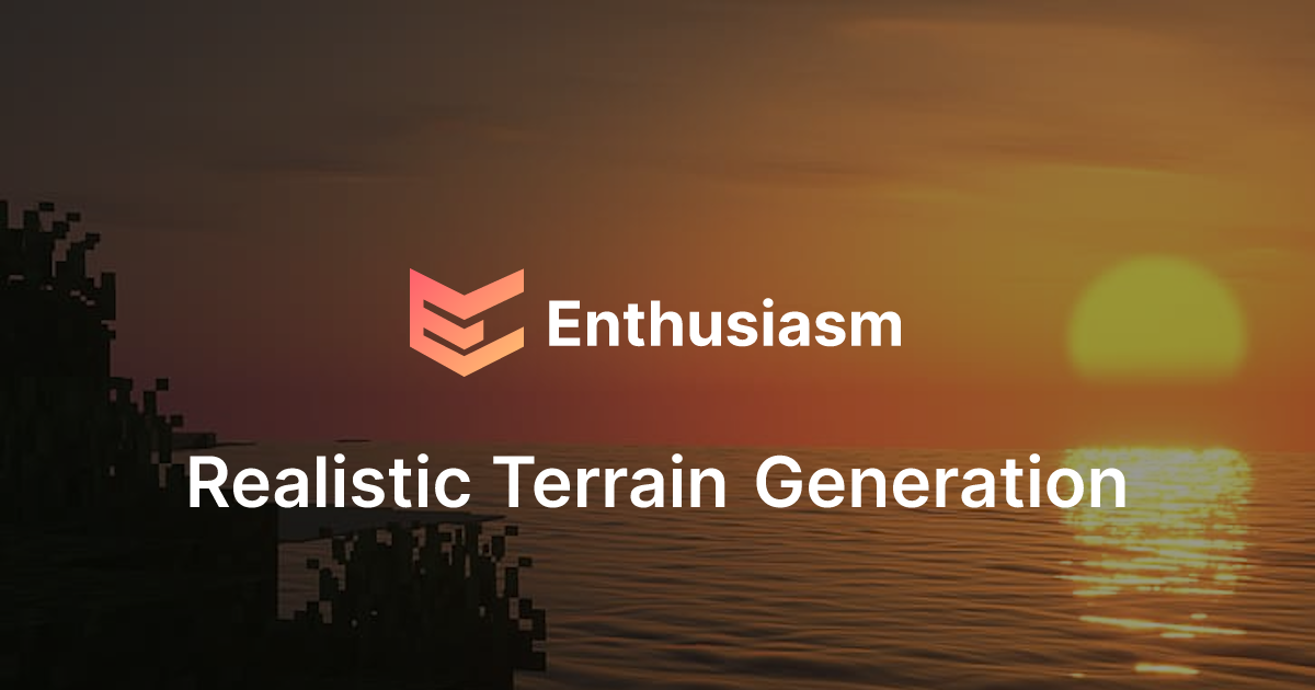 Мод Realistic Terrain Generation - Enthusiasm - Уникальные сервера ...